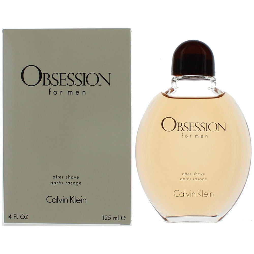 Obsession by Calvin Klein, 4 oz After Shave Splash for Men – Escentials